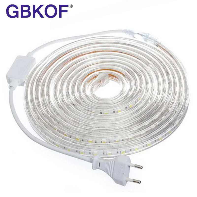 Bande Lumineuse Led Avec Fiche Secteur, Ruban D'éclairage Étanche ...