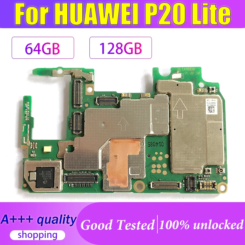 Original Unlocked For HuaWei P20 Lite Motherboard Logic Board Mainboard ...