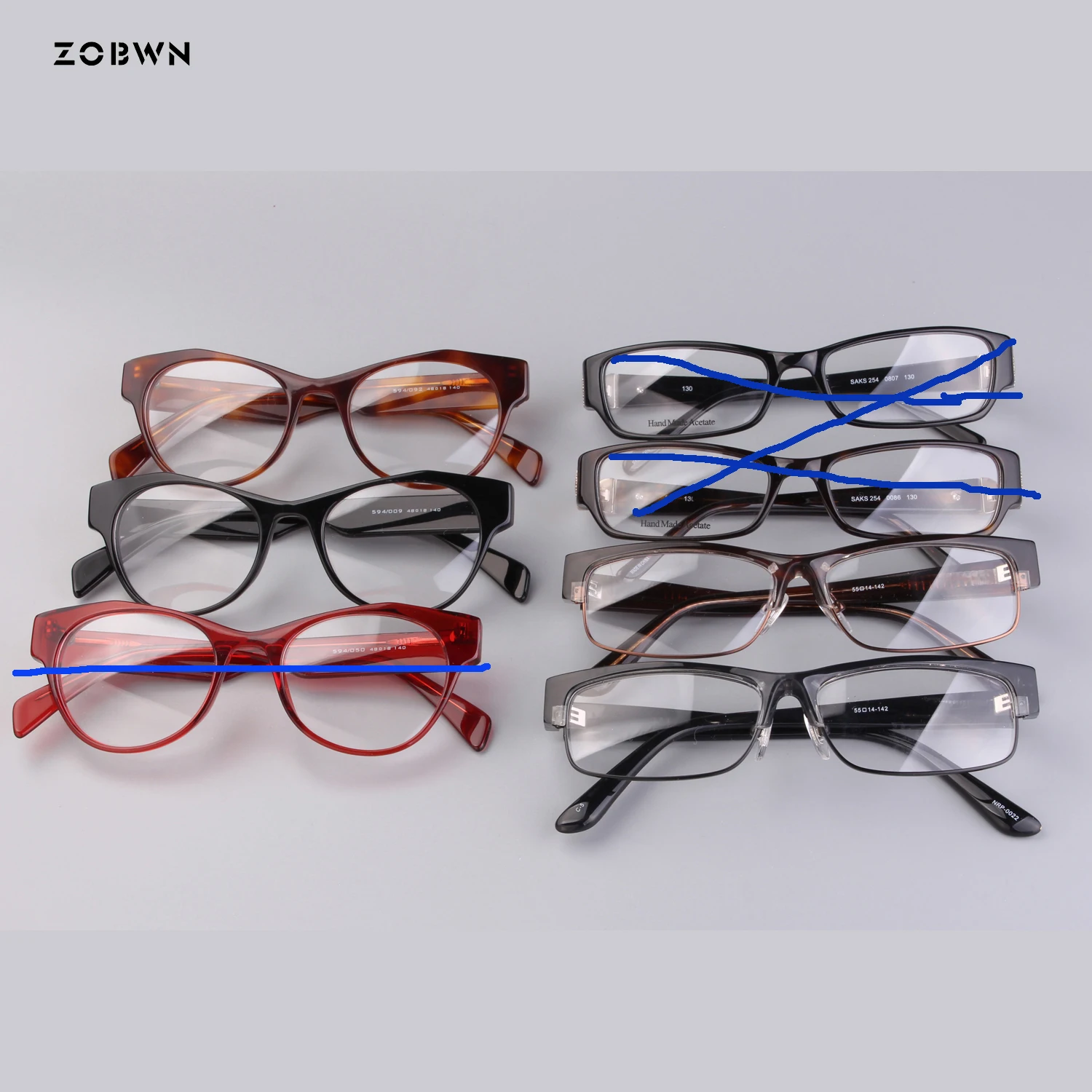 Mix Wholesale Cheap Cat Eye Glasses Frame Women Fashion Oversized ...