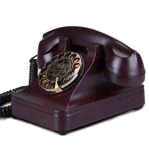 Retro cordless GSM sim card revolve telephone Swivel Plate Rotary Dial ...