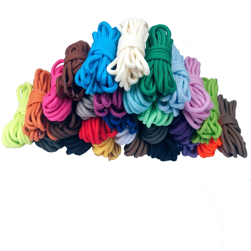 100cm 160cm Long of Round Shoelaces Shoe Strings Shoe Laces Cord Ropes ...
