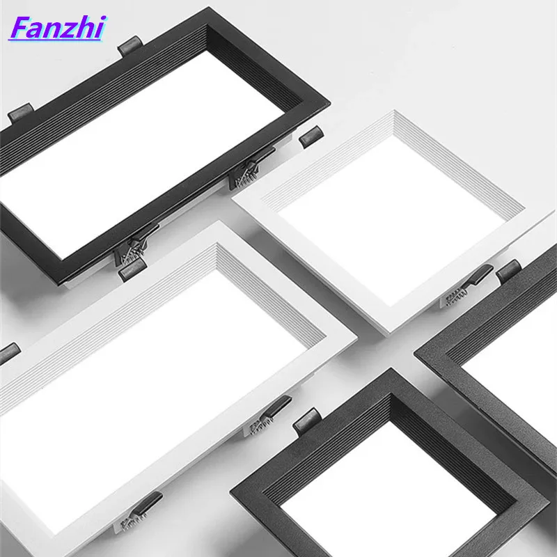 1Pcs Square Double Head Downlight Embedded LED Ultra thin Hole Light ...