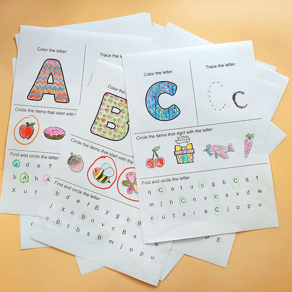 Art & Collectibles Colour Your Way to Learning With Guided Lettering ...