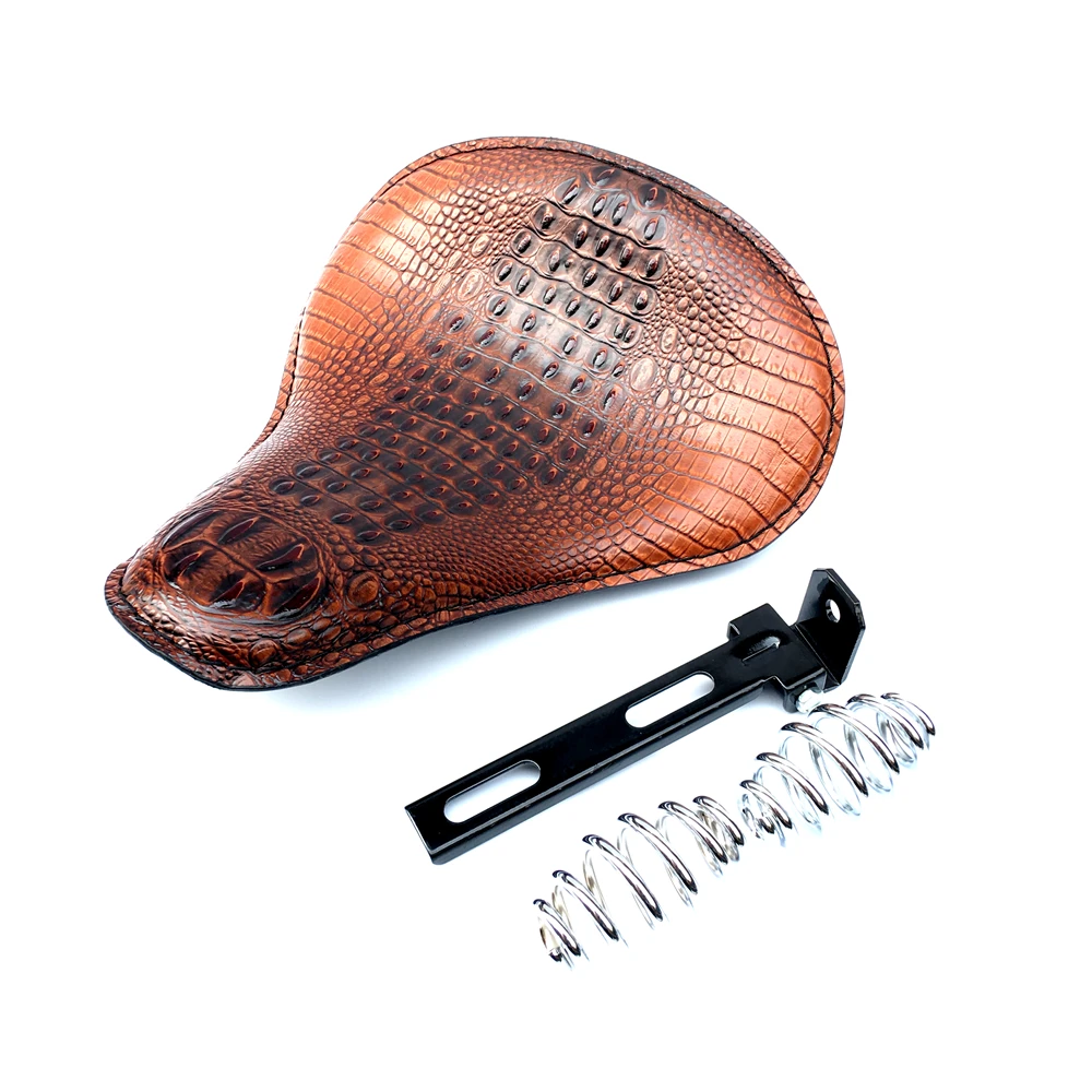 Motorcycle-Leather-Solo-Passenger-Seat-Cover-Cowl-Pad-For-Harley ...