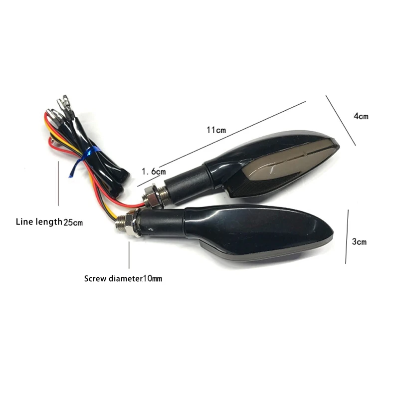 Motorcycle Turn Signals Light 21LED Blinker Dual-Color DRL Indicator ...