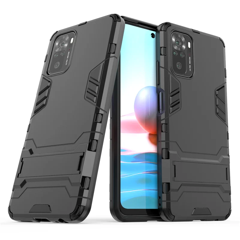 For Xiaomi Redmi Note 10 Case Armor Xiaomi Redmi 9C Silicone Rubber ...