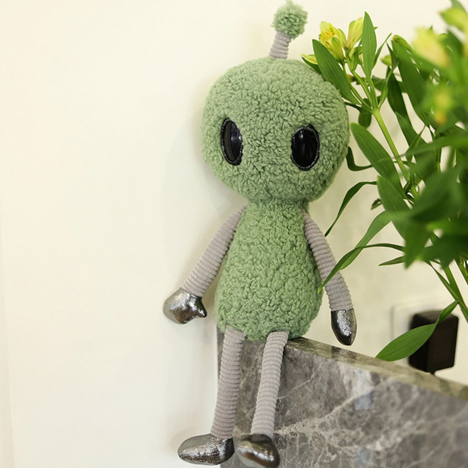 Baby green alien miniature figurine knitted toy Toys & Games Miniature ...