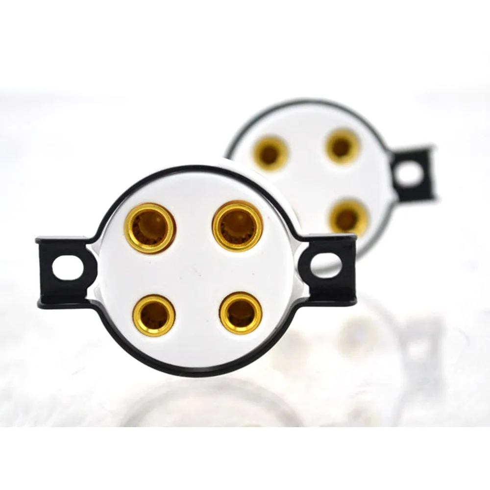 2PCS 하이 엔드 세라믹 4pin 튜브 소켓 2A3 300B PX4 5Z3P 5U4G 274A 45 71 Hifi 빈티지 앰프 ...