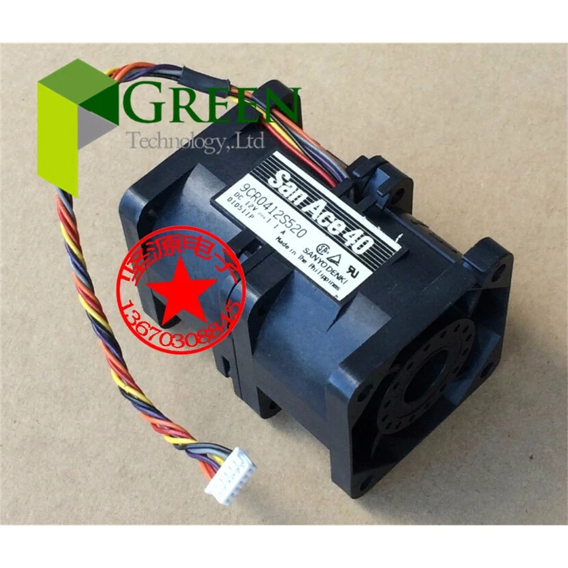 SANYO San Ace 40 Fan 9CR0412S520 for SC1425 F7007 4056 40*40*56MM fan ...
