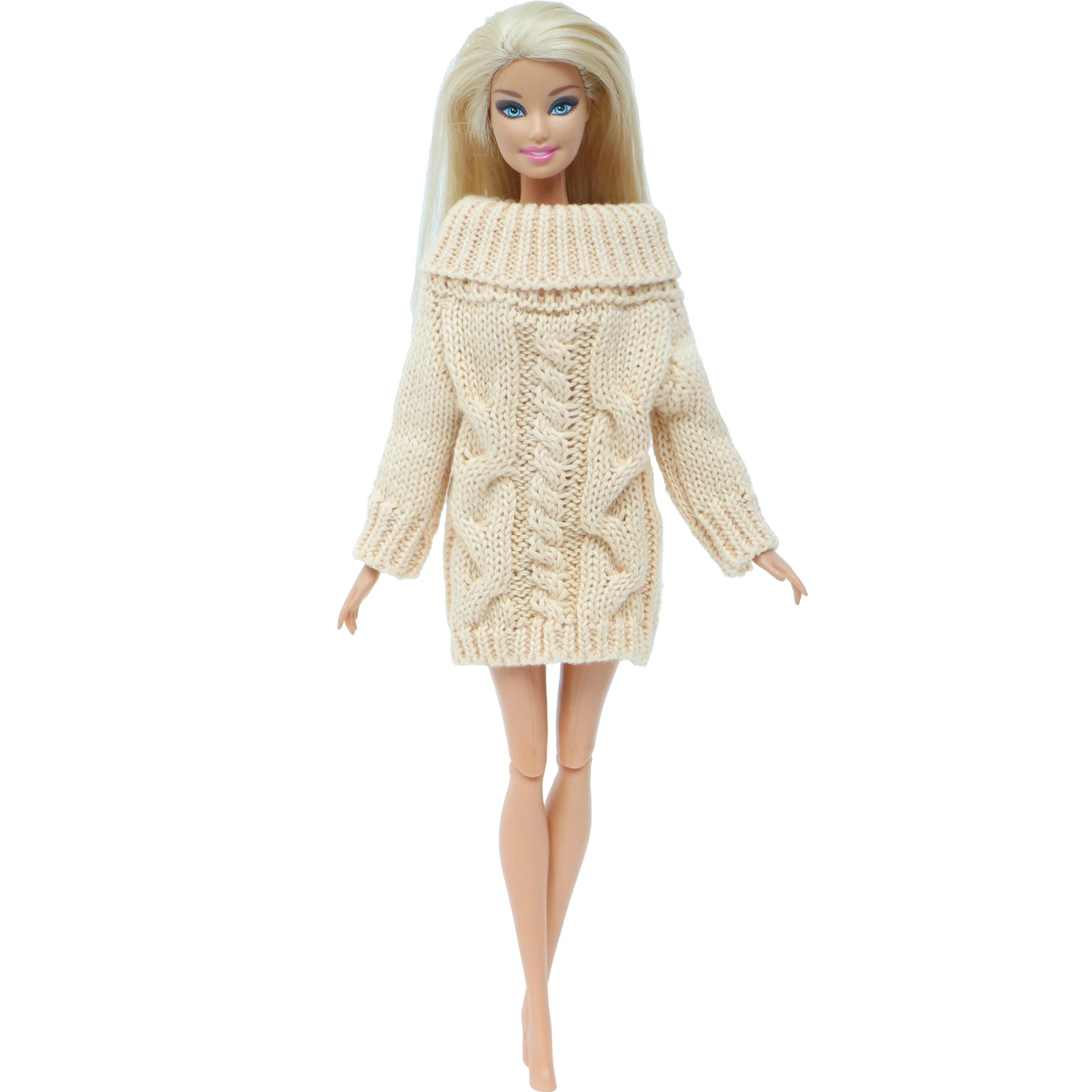 Toys Barbie clothes knitted sweater for Barbie handmade Barbie knitting ...