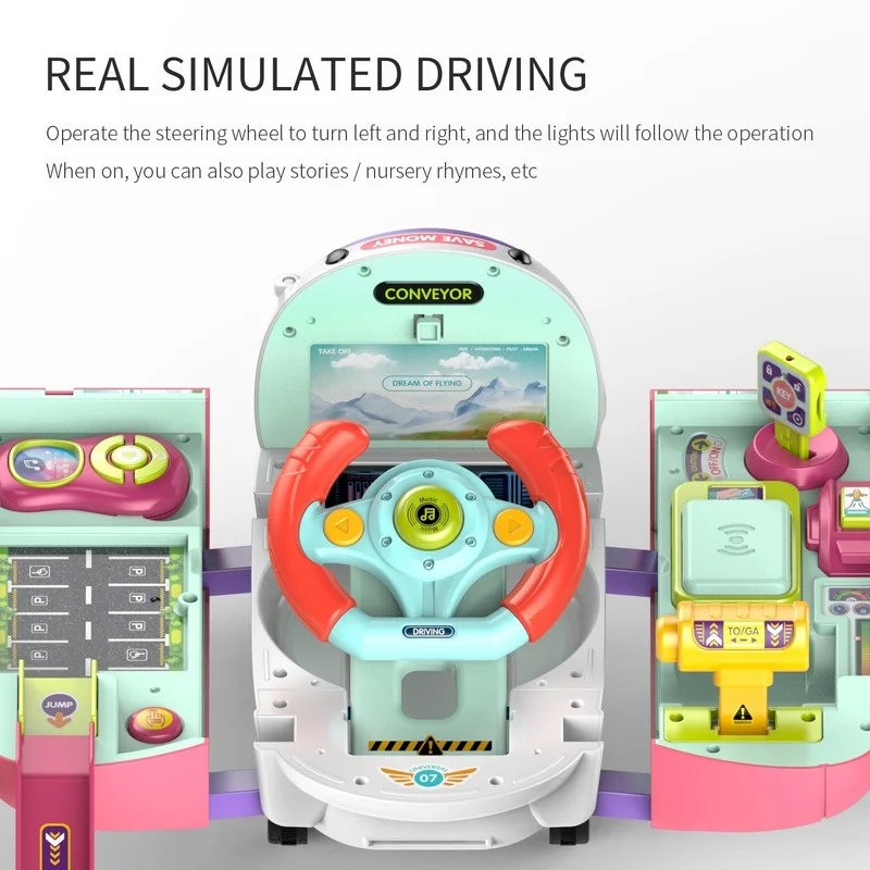 FTL™ Airplane Pilot Driving Simulation Play Set - FunToyLab