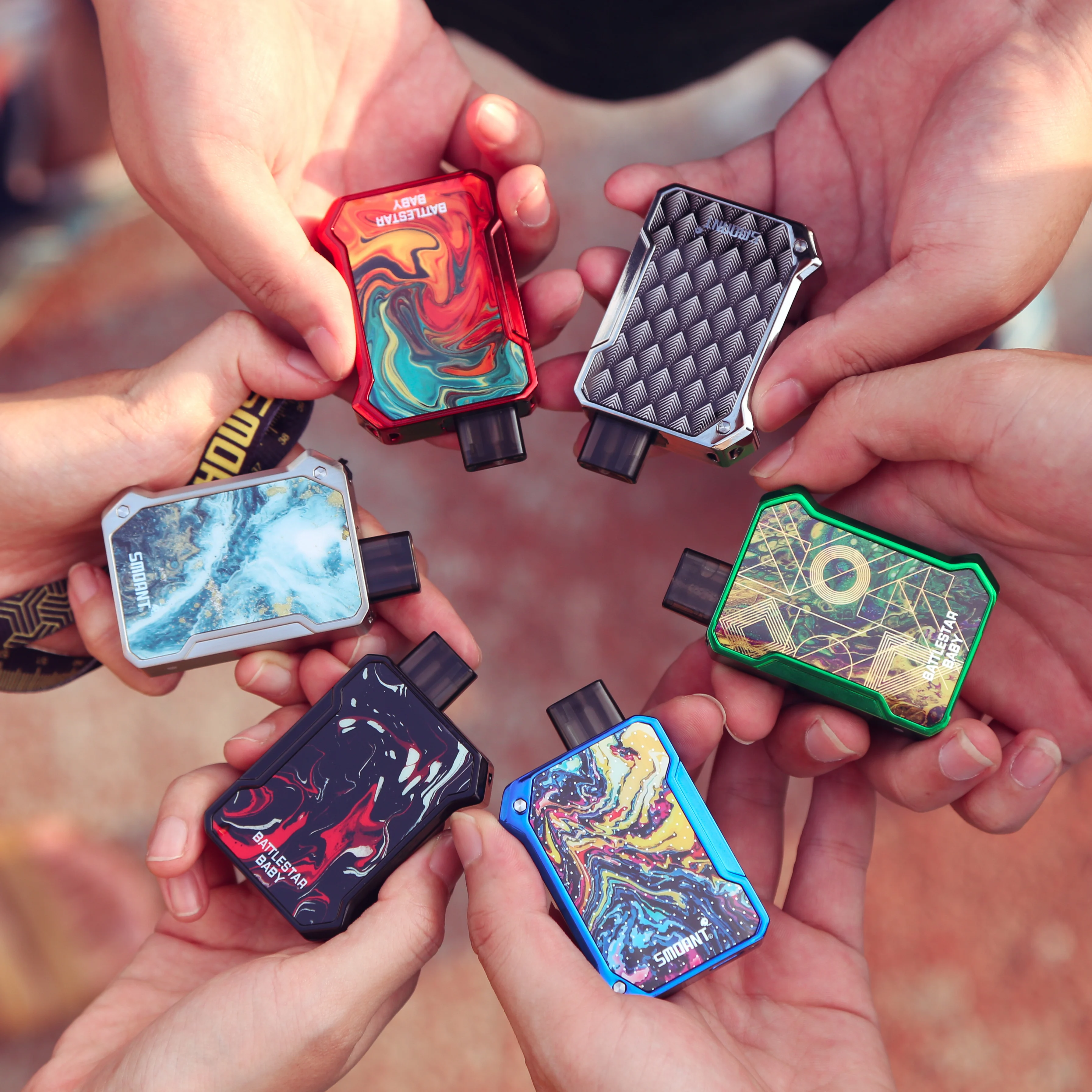 Original Smoant Battlestar Baby Vape Pod Kit Type C 750 mAh 0.6Ω and 1 ...