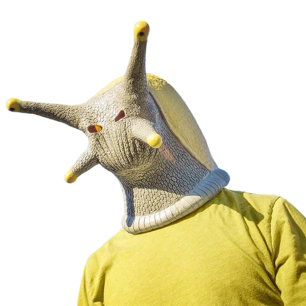 Fast Shipping Snail Slug Cosplay Mask Halloween Latex Full Funny Happy ...