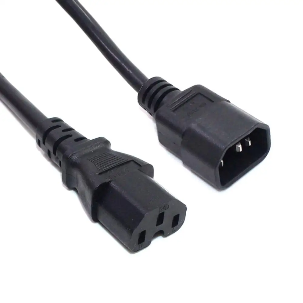 IEC 320 C14 To C15 PDU UPS Male To Female Power Cord 0.5m/1.5m/2m ...