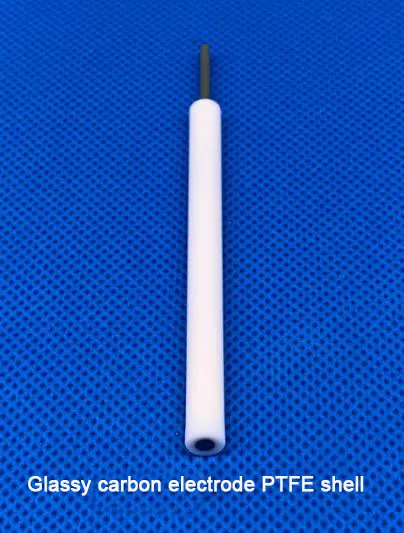 Glassy carbon electrode 3mm/L type glassy carbon electrode PEEK/PTFE ...