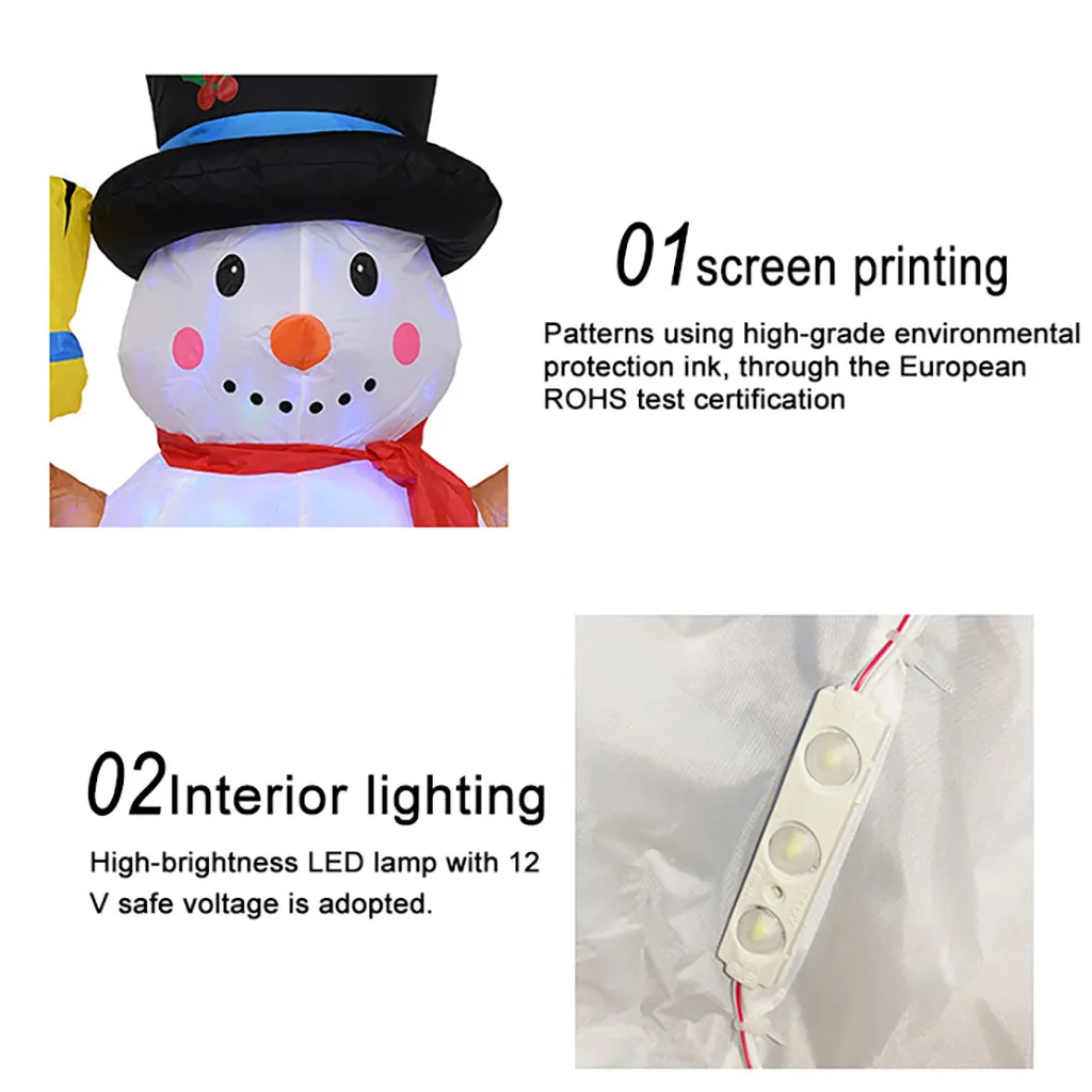 MUQGEW 1,2 м надувная модель игрушки Рождественский Снеговик ...