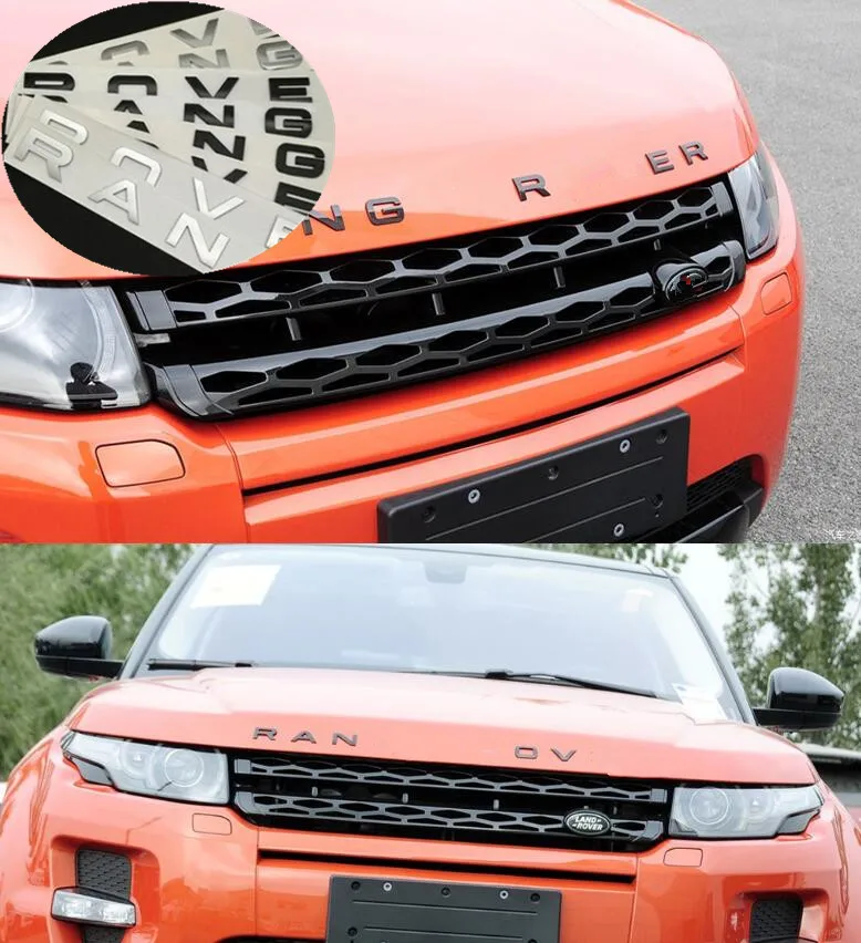 New Glossy Black Matte Silver Steel Grey Chrome Abs Emblem Car Styling ...