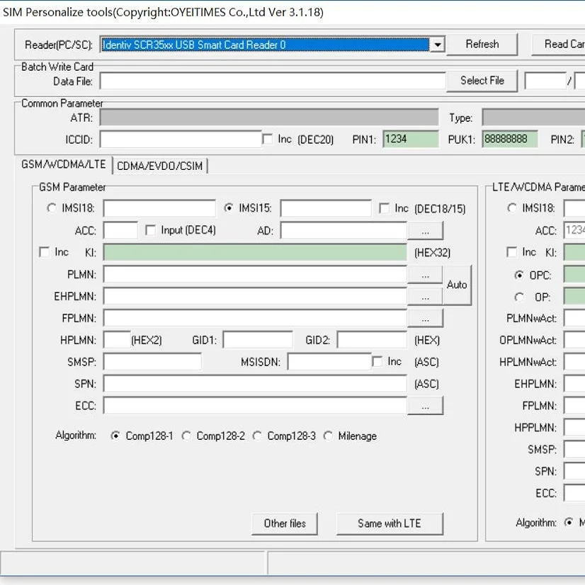 OYEITIMES считыватель sim-карт+ 5 шт 2FF/3FF/4FF программируемая sim ...
