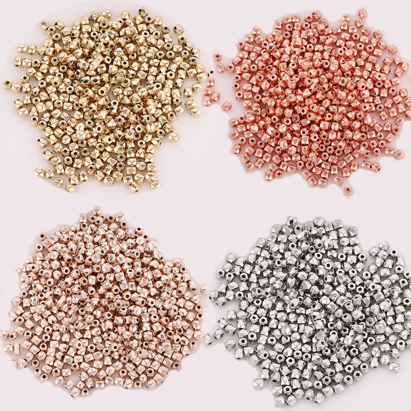 250pcs-lot-4mm-Square-Cuboid-Bead-CCB-Plastic-Loose-Spacers-Faceted ...