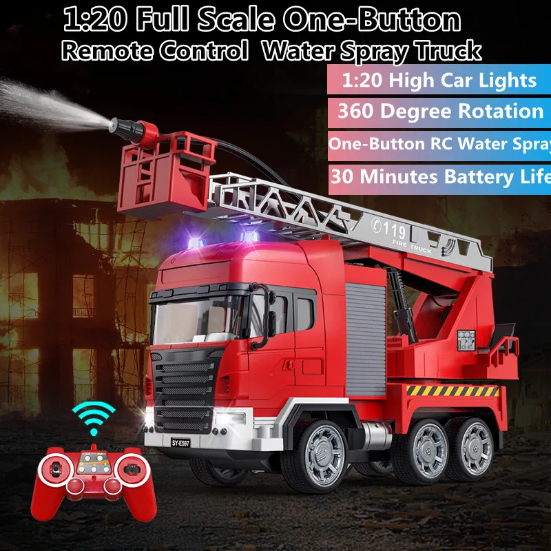 1-20-One-Key-Remote-Control-Water-Spray-Truck-2-4G-360-Console-Rotate ...
