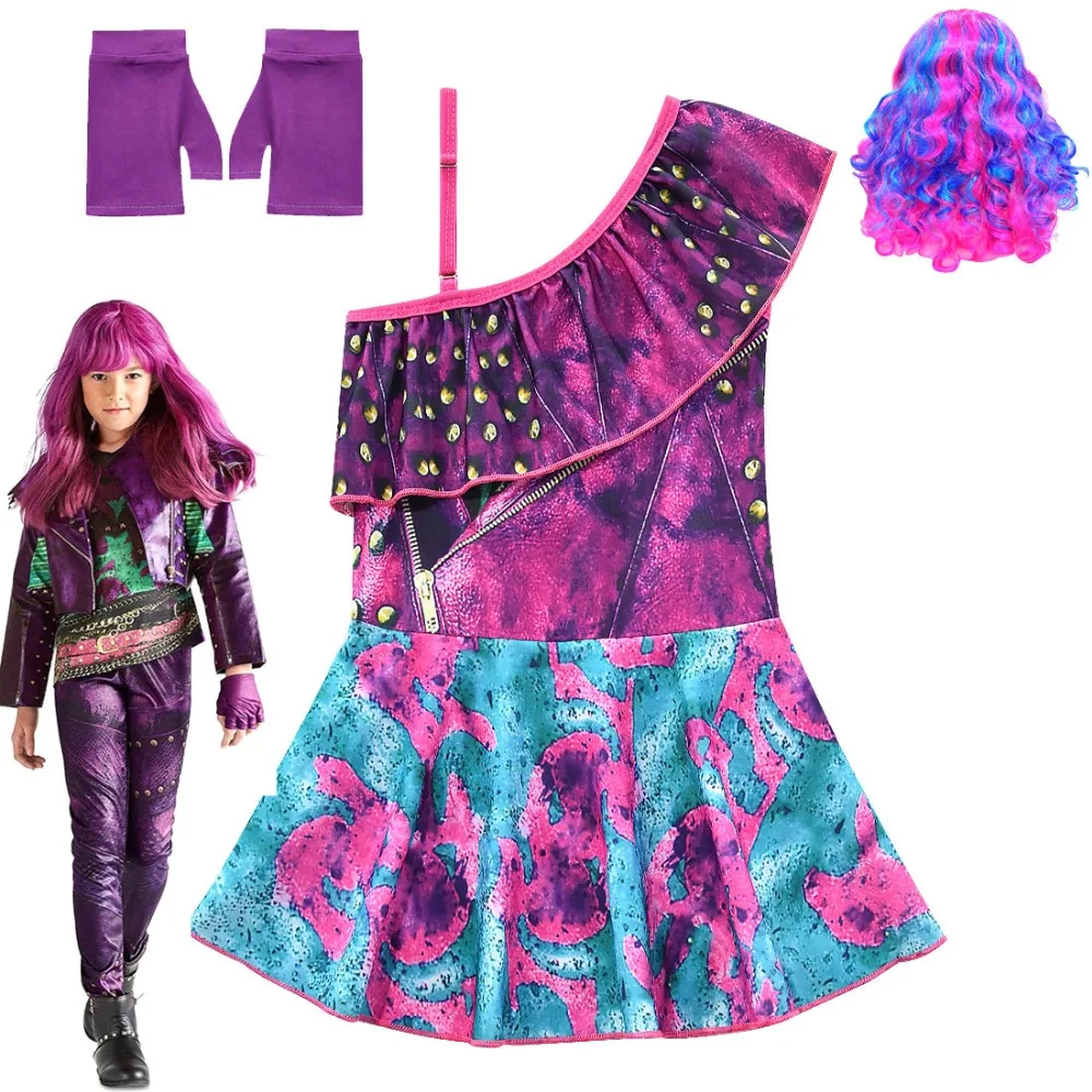 Descendants 3 Audrey Evie Cosplay Costume And Wig - AllCosplay.com