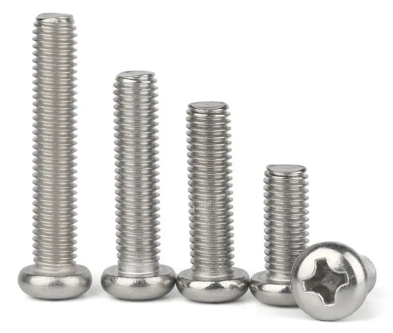 M1 M1.2 M1.4 M1.6 M2 M2.5 M3 M4 304 스테인레스 스틸 DIN7985 GB818 십자형 리셉터클 팬 ...