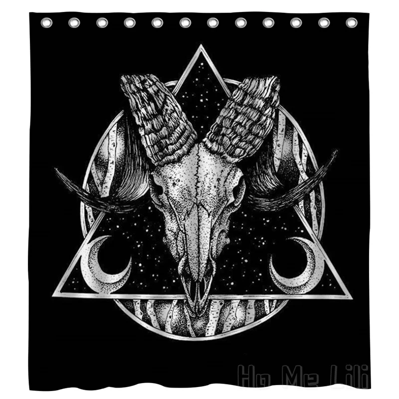 Satanic Goat Skull Drawing