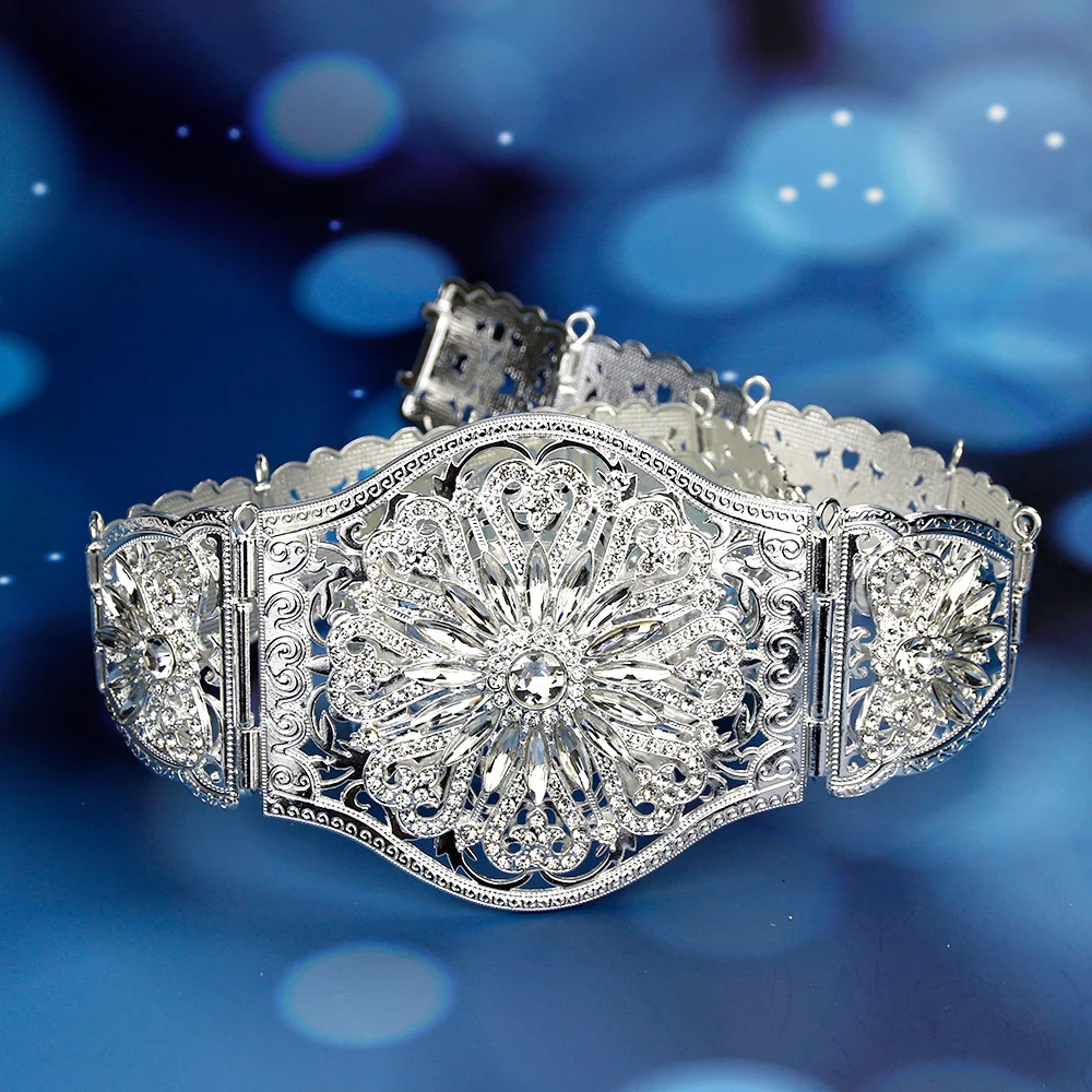 SUNSPICEMS-Favourable-Classic-Chaste-Silver-Color-Morocco-Kaftan-Belt ...