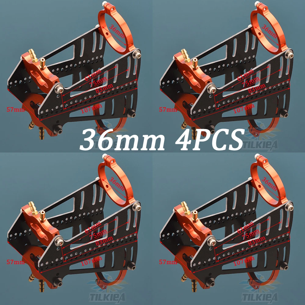 4pcs Rc Boat Motor Mount For 3660/3674/4074/4082/4094 Motor - Parts ...