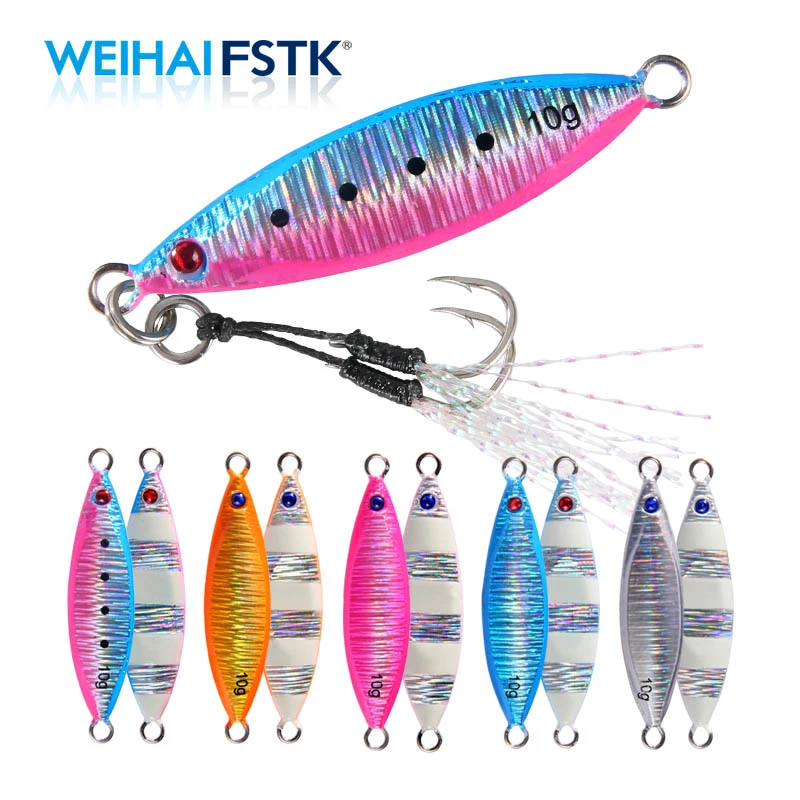 Micro Metal Jig 5g 10g Shore Casting Jigging Lure Shore Casting Spoon ...
