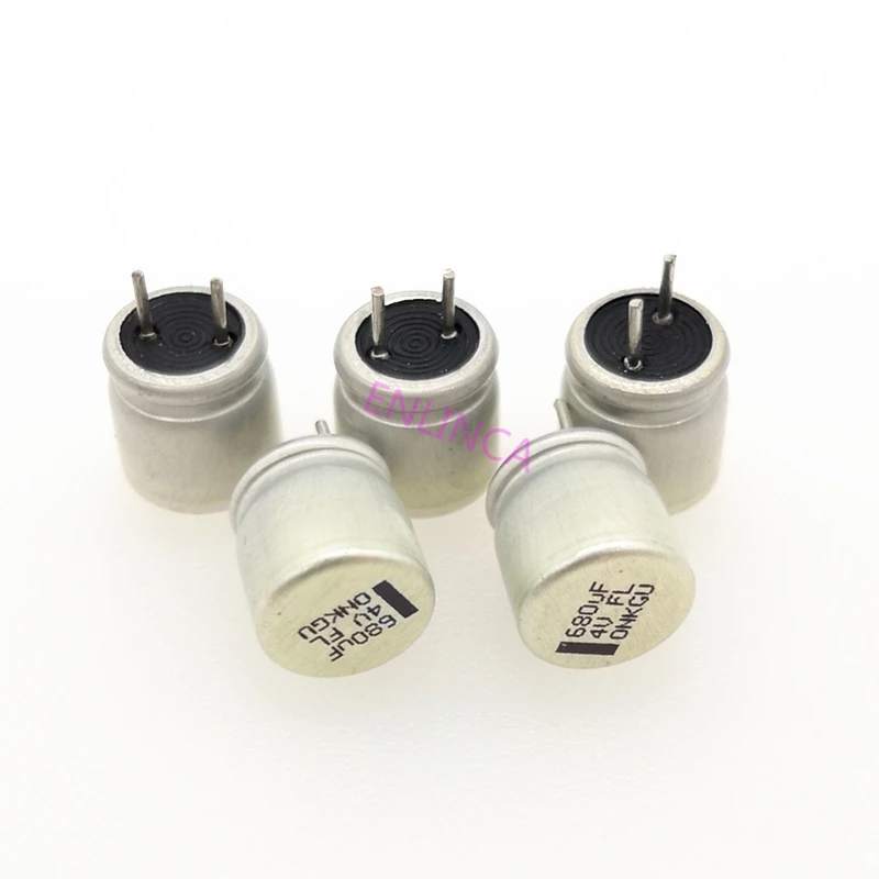 10pcs Solid Capacitor 680uF 4V FL Series 8x9mm Low ESR 4V 680uF VGA ...