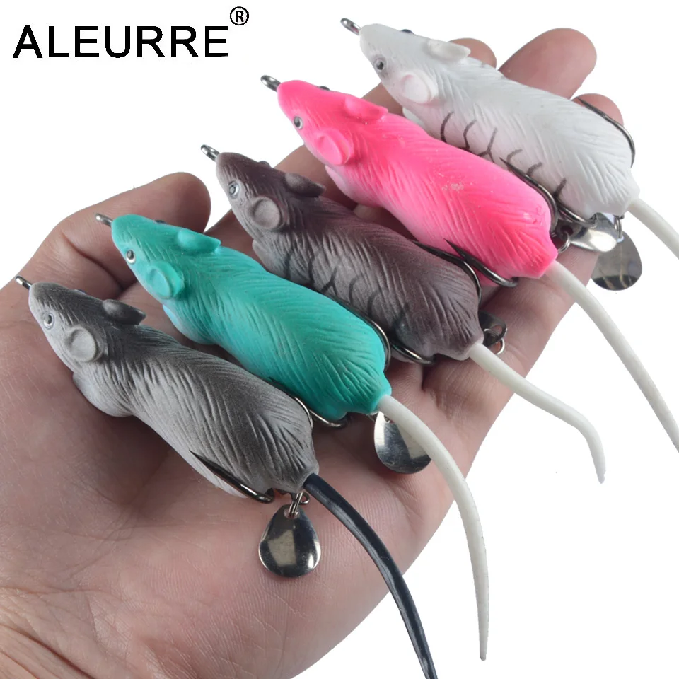Propeller Mouse Fishing Lure Whopper Plopper Bionic Bait 60mm 12.5g ...