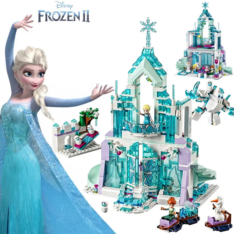 Disney Frozen Snow World Series The Elsa Magical Ice Castle Set ...