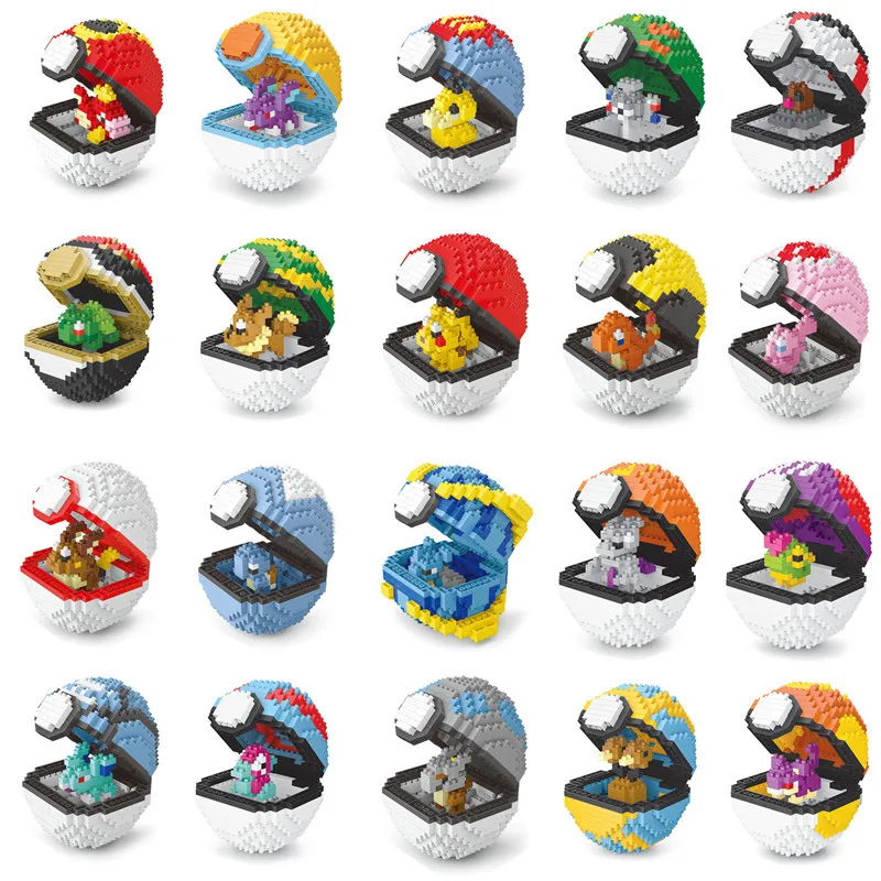 397-440PCS-Pokemon-Ball-Building-Blocks-Mini-Particles-Building ...