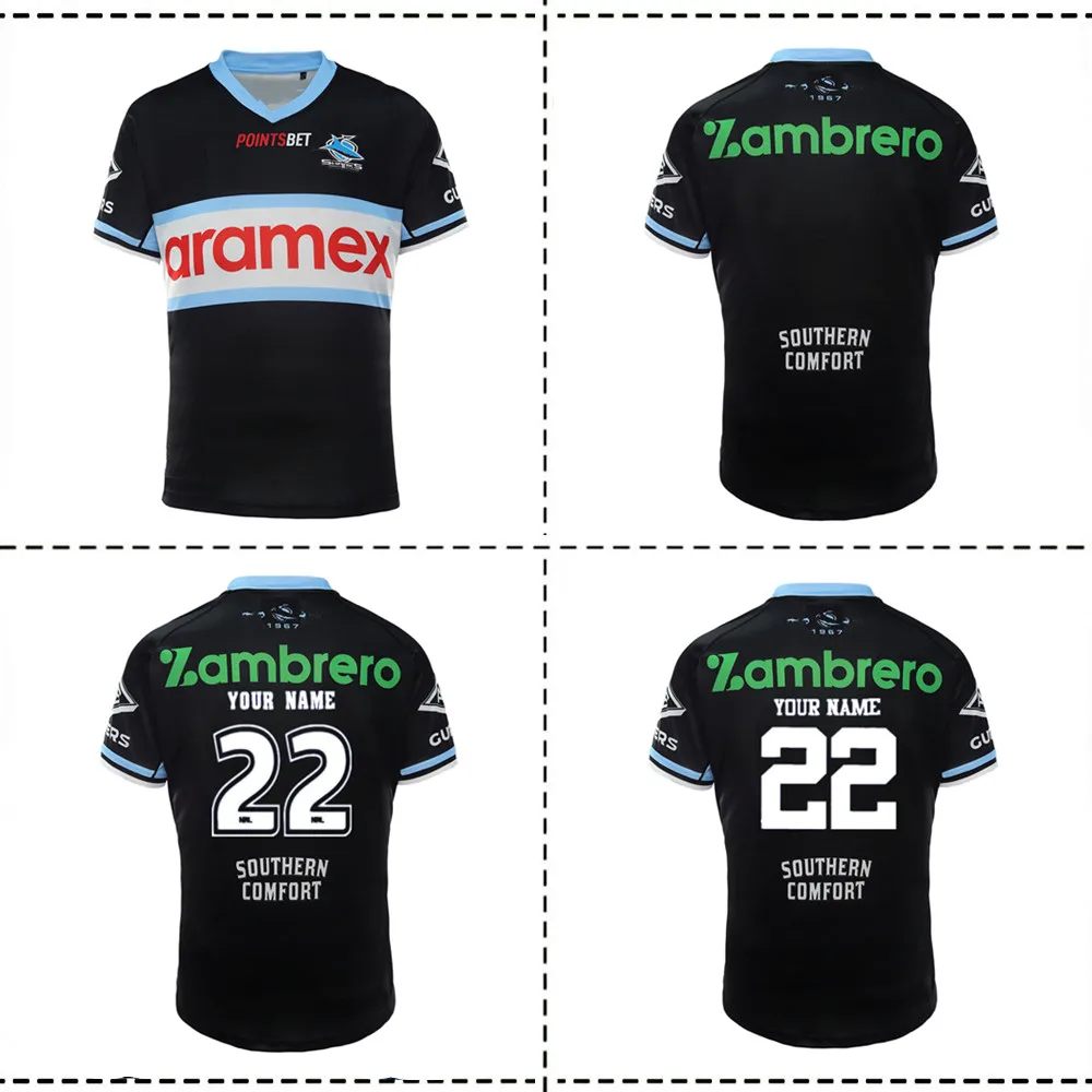 2022 Cronulla Sharks Away Rugby Jersey Shirt 2022/23 CRONULLA SHARKS ...