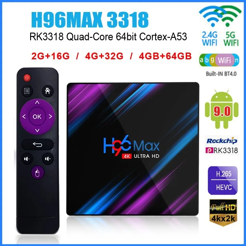 MX10 Pro H6 32/64GB Quad Core 6K HD WiFi HDMI SetTop caja de TV ...