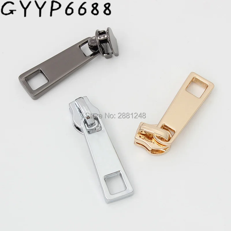 10 30pcs 5colors 5# metal nylon head teeth zipper puller slider metal ...