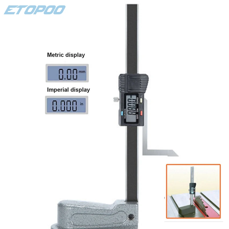Digital Height Gauge 0-150mm 0.01mm Mini Stainless Steel Electronics Marking Gauge Measure ...