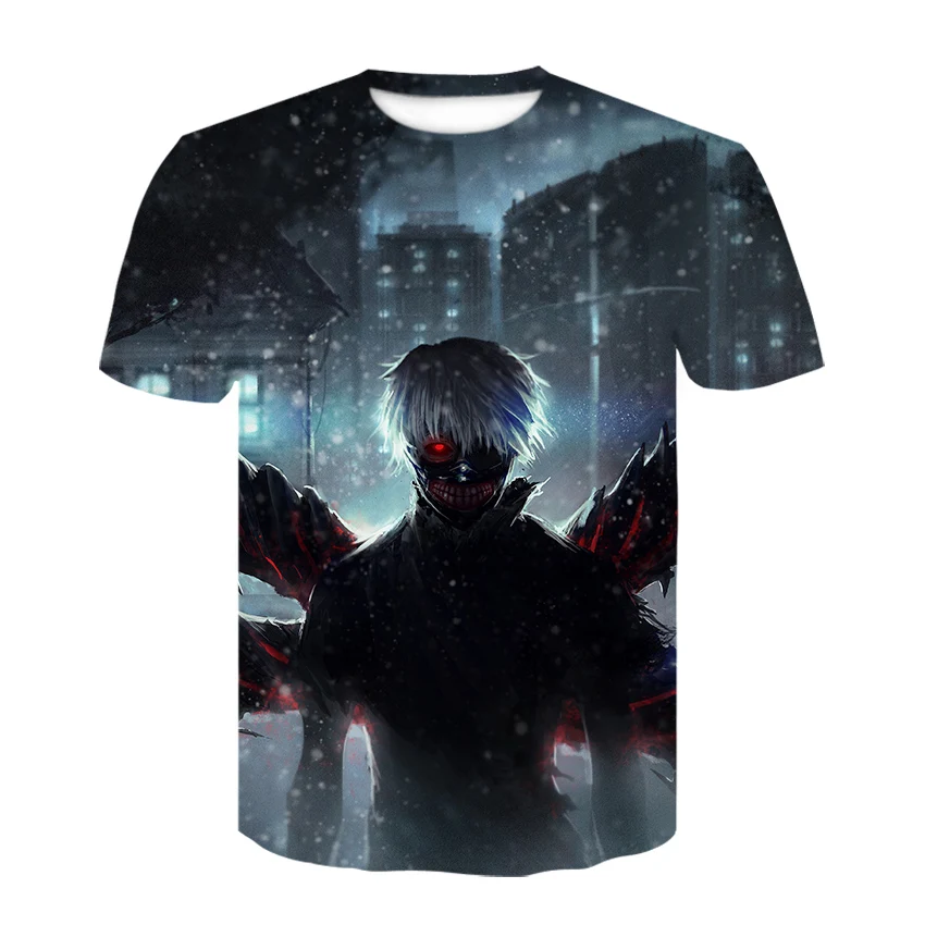 Tóquio ghoul roupas masculinas 2019 anime kaneki ken 3d impressão ...