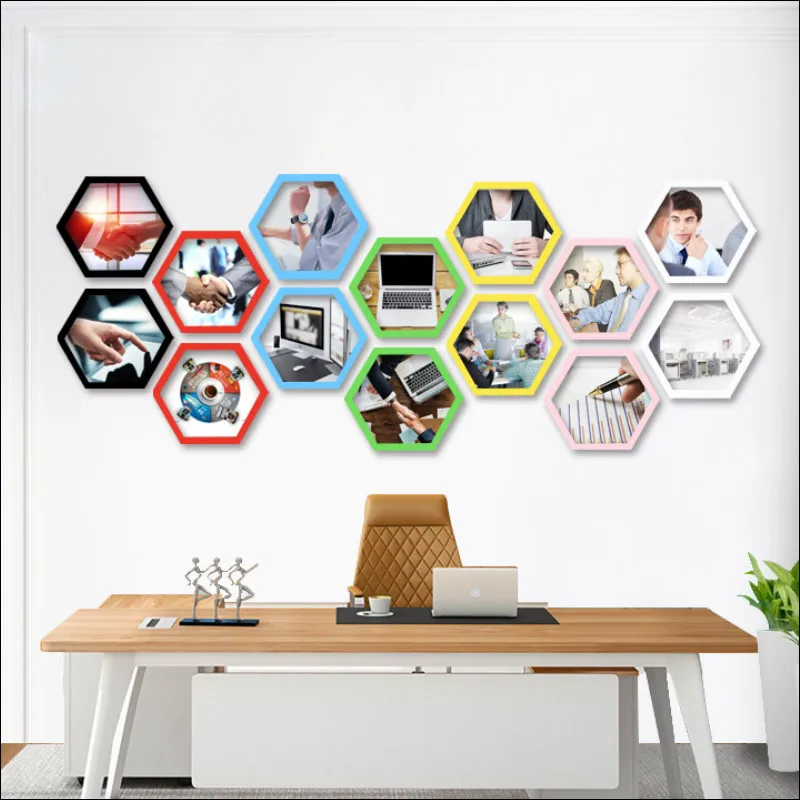 Hexagon-picture-frame-hexagonal-photo-frame-polygon-photo-wall ...