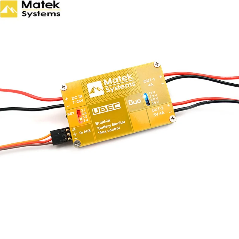 Matek System Ubec Duo 4a 5v~12v & 4a 5v For Rc Quadcopter Rc Airplane ...