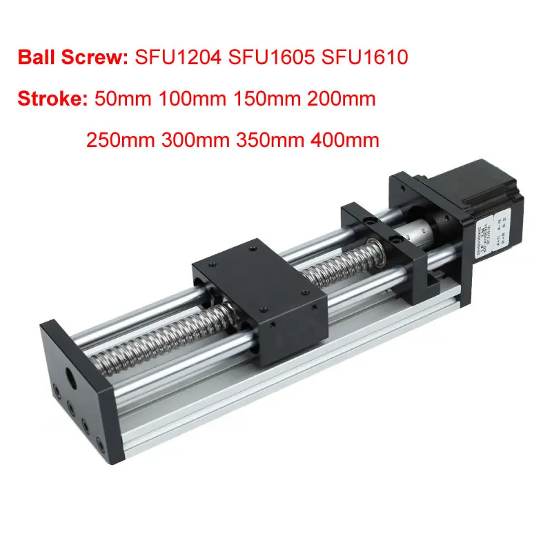 Gu-a-lineal-CNC-de-50-400mm-de-carrera-efectiva-carril-de-etapa-mesa ...