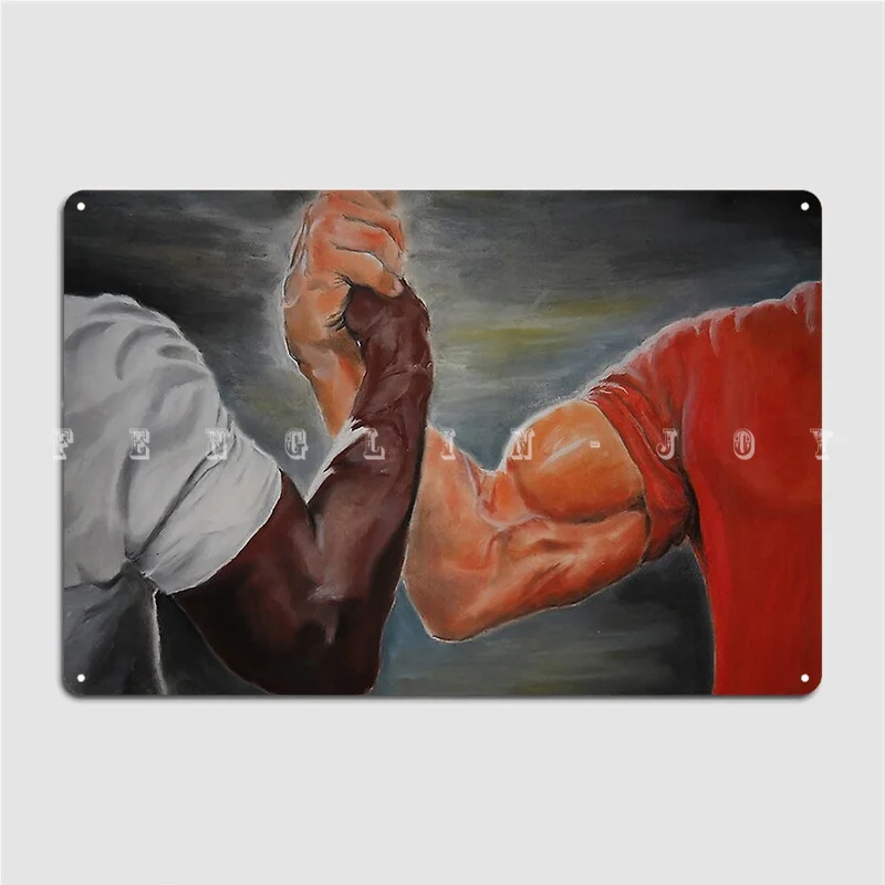 Epic-Handshake-Meme-Poster-Metal-Plaque-Poster-Designing-Pub-Garage ...