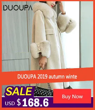 DUOPA, зимнее модное женское пальто, Женское пальто из овчины, женское ...
