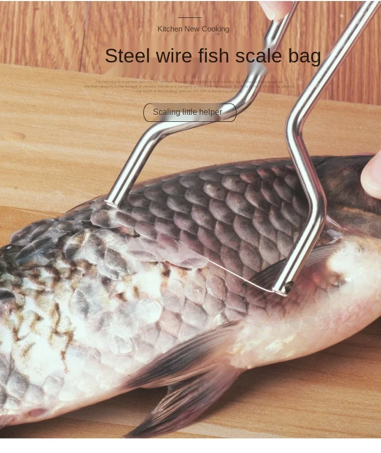 Couteau à raser en acier inoxydable,grattoir à écailles de poisson,râpe ...