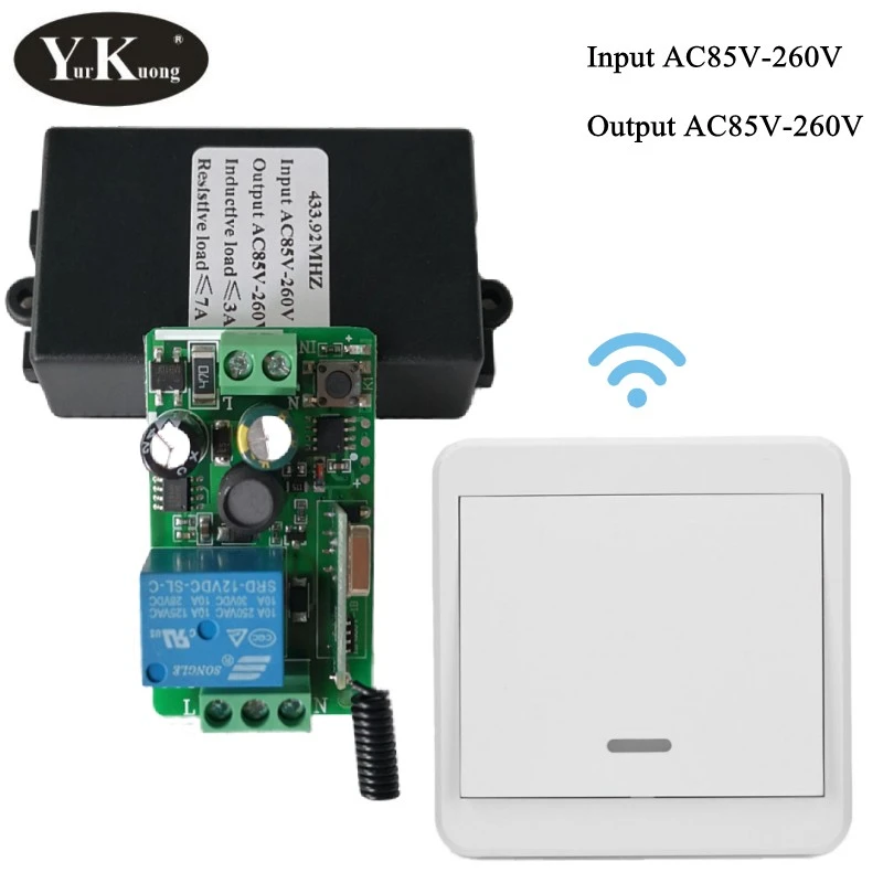 Light Lamp LED Bulb Wireless Switches RF Remote Control Switch 433 ...