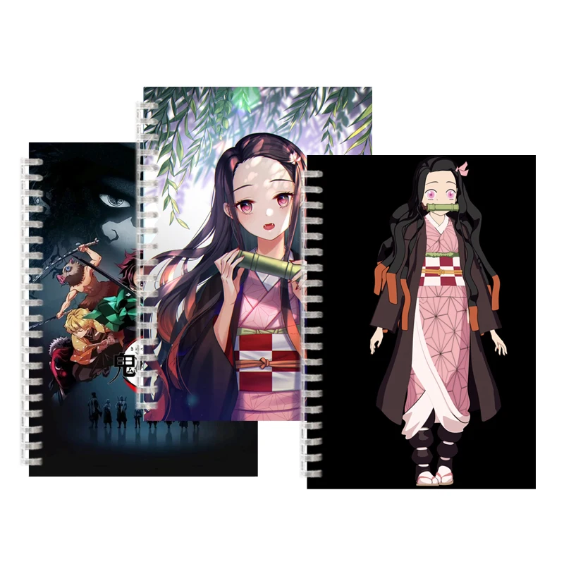 Demon Slayer Kimetsu No Yaiba Notebook Ghost Blade Note Book Diary ...