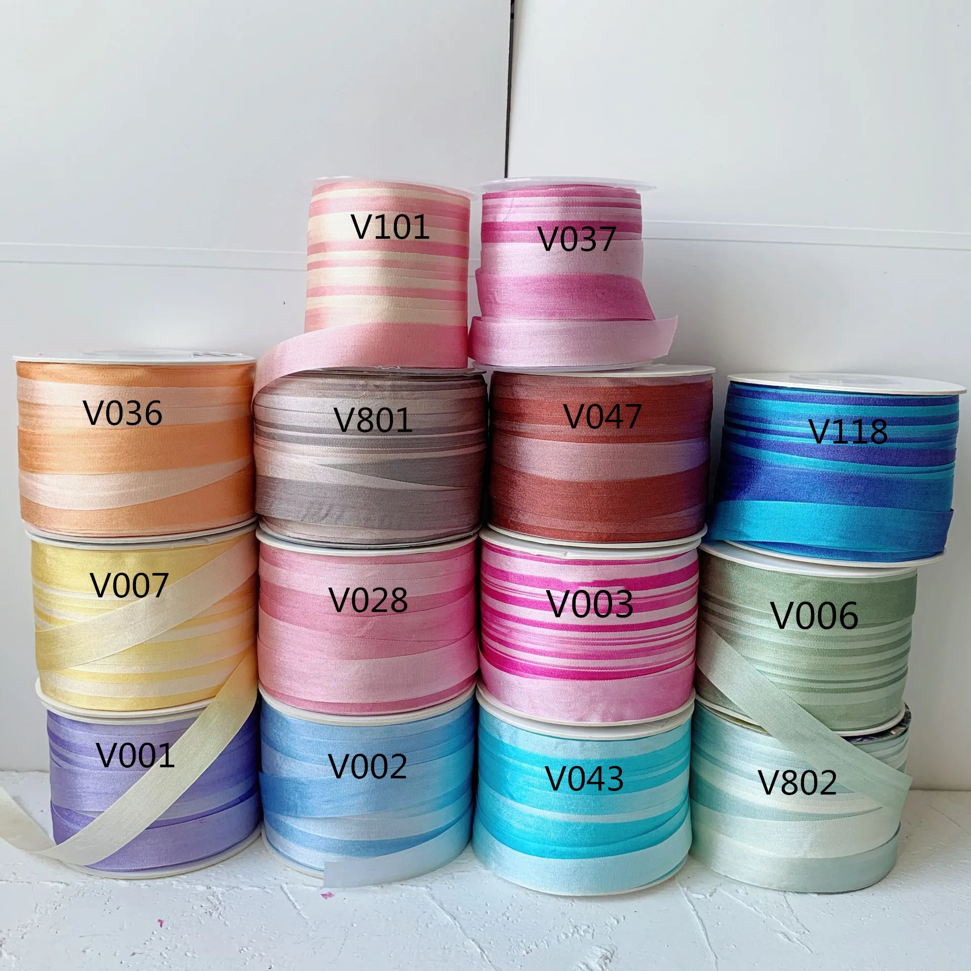 New-arrived-13mm-variegated-100-pure-silk-embroidery-ribbon-thin ...