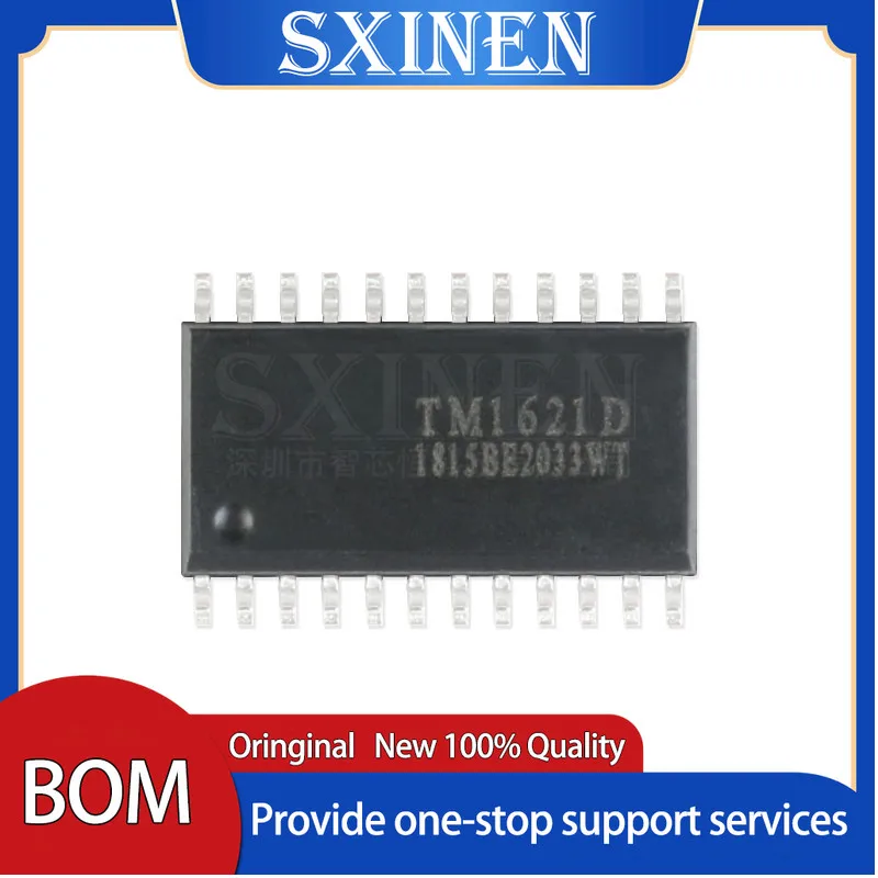 10PCS Brand New Original SMD TM1621D SOP 24 RAM Mapping 14*4 LCD Driver SPI Interface|Integrated ...