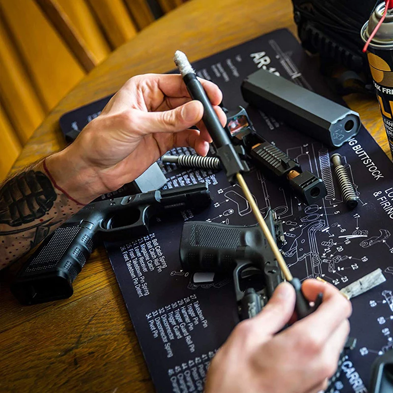 Gun Cleaning Mat (3 by 1 Inches) - Double Thickness Workbench Mat ...